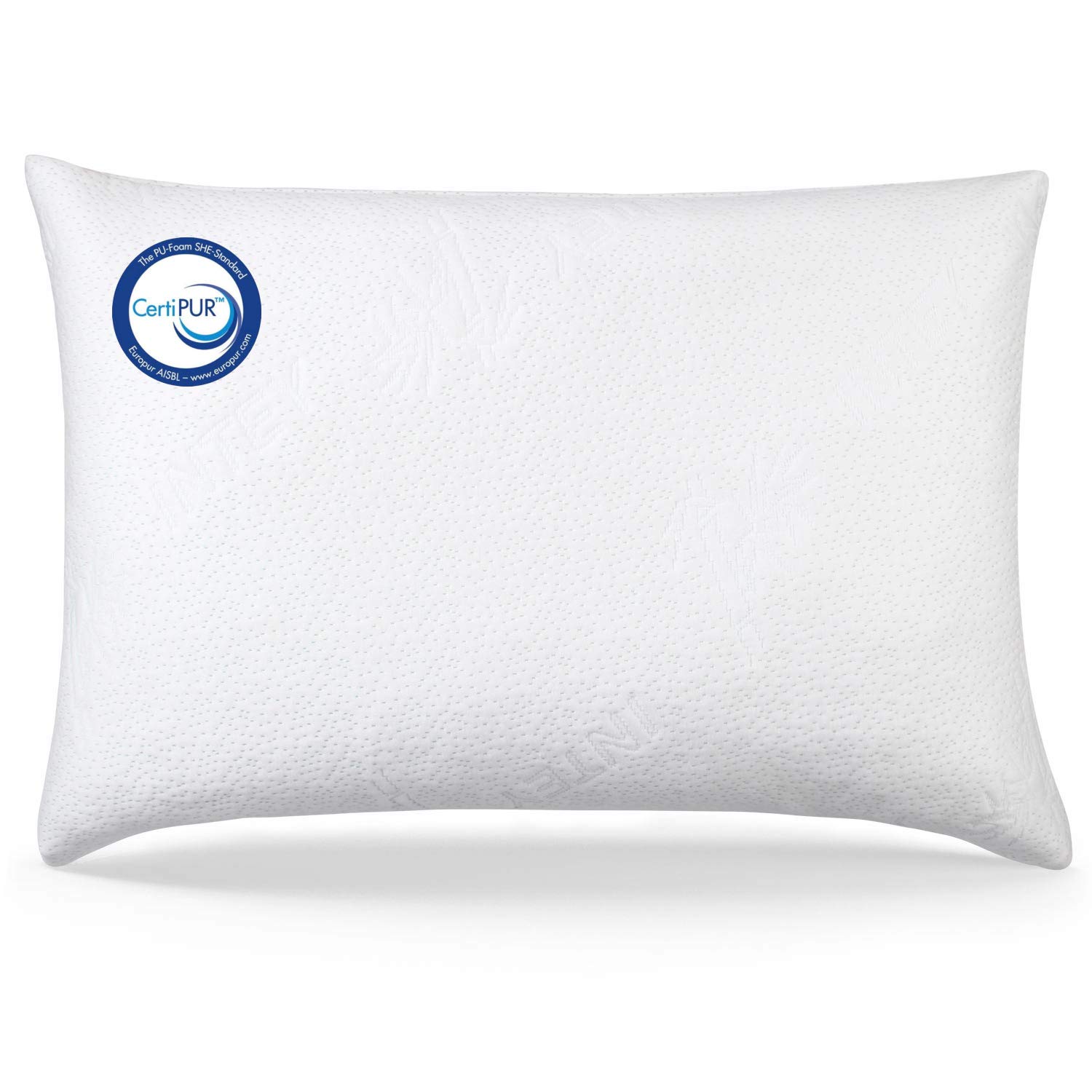 OREILLER BLANC EN FIBRE DE BAMBOU À MÉMOIRE DE FORME - Les Bons Plans ...