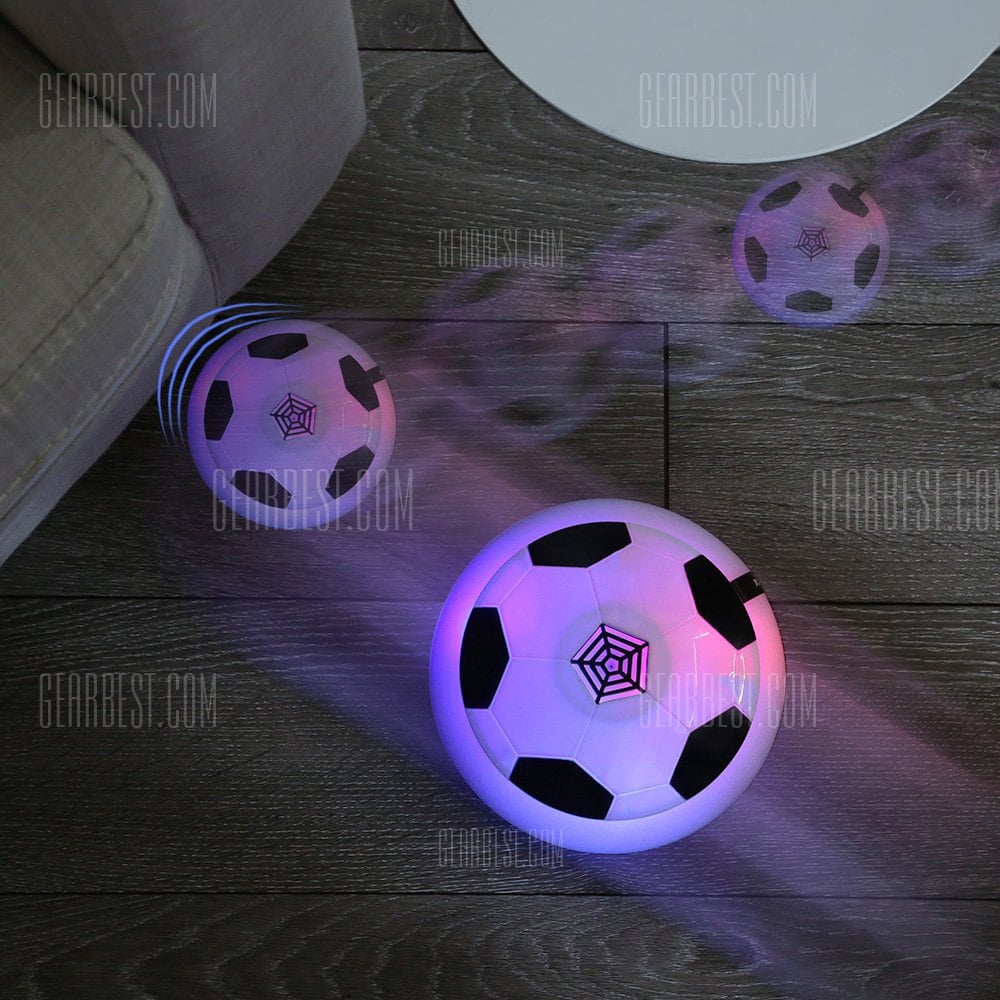 Air Power Floating Soccer Disc Kids Toy - BLACK - Les Bons Plans De Elise