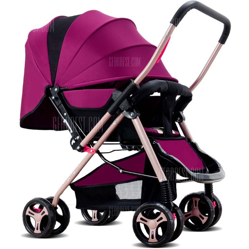 Foldable Pram Infant Stroller - PURPLE - Les Bons Plans De Elise