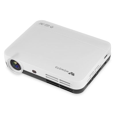 WOWOTO H8 Home Theater Video DLP Projector - WHITE EU PLUG - Les Bons ...