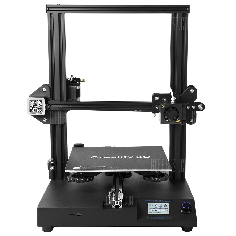 Creality3D CR20 Quickly Assemble 3D Printer - BLACK EU PLUG - Les Bons ...