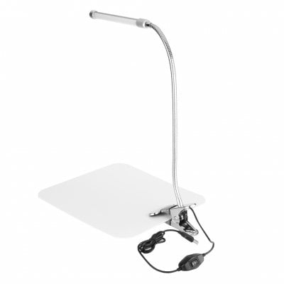 Flexible LED Desk Clipper Light PC Laptop USB Powered - WHITE - Les ...