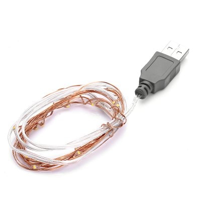 Excelvan 2m 20 LED USB Copper String Light - COPPER 20LED - Les Bons ...