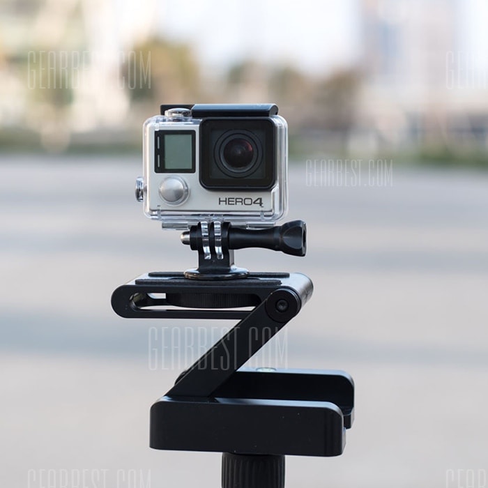Folding Z Shape Camera Stand Holder Plate Gopro Desktop Tripod - BLACK ...