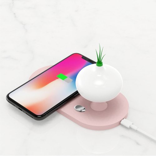 10W Fast Charge Wireless Charger With Onion Night Light Touch ...