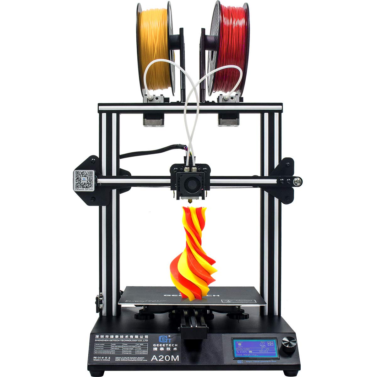 GEEETECH New A20M Imprimante 3D Avec Impression Mix-Colore, Design ...
