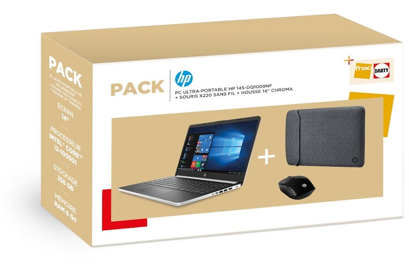 PC Portable HP PACK HP 14S-DQ1009NF + SOURIS + HOUSSE - Les Bons Plans ...