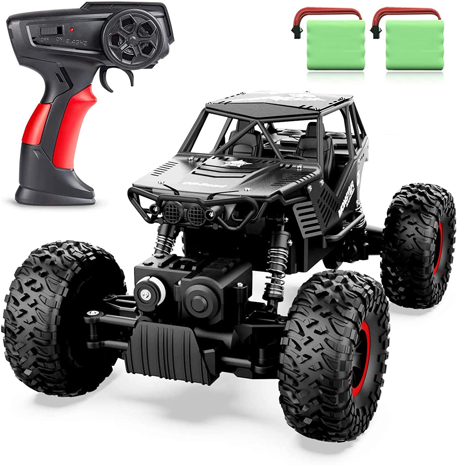 Voiture Télécommandée - 4WD 2.4Ghz Tout-Terrain Avec Deux Batteries ...